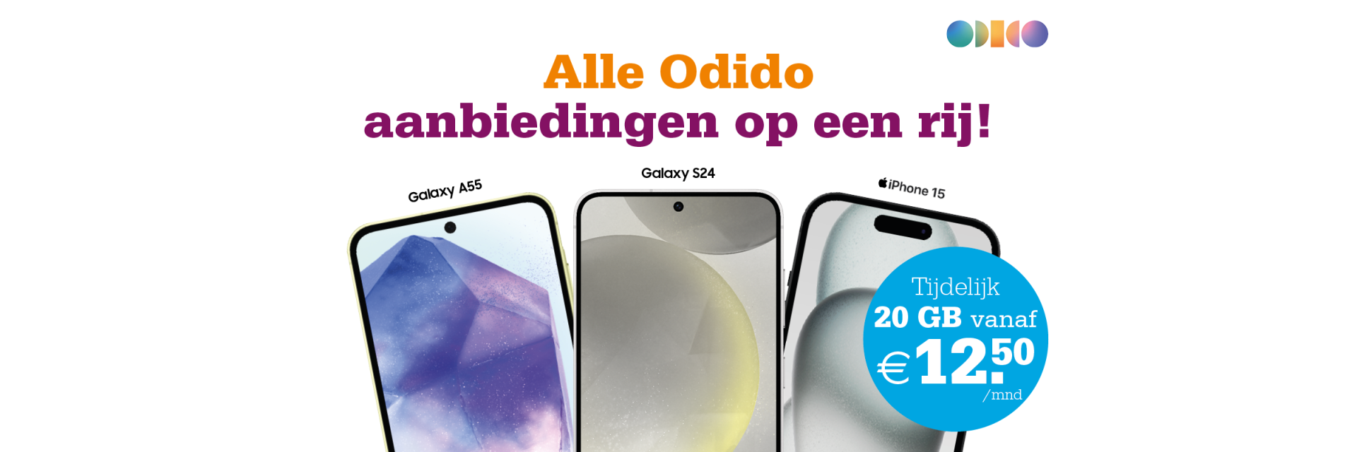 Odido aanbiedingen voordelige acties op Sim Only, Samsung of iPhone ...