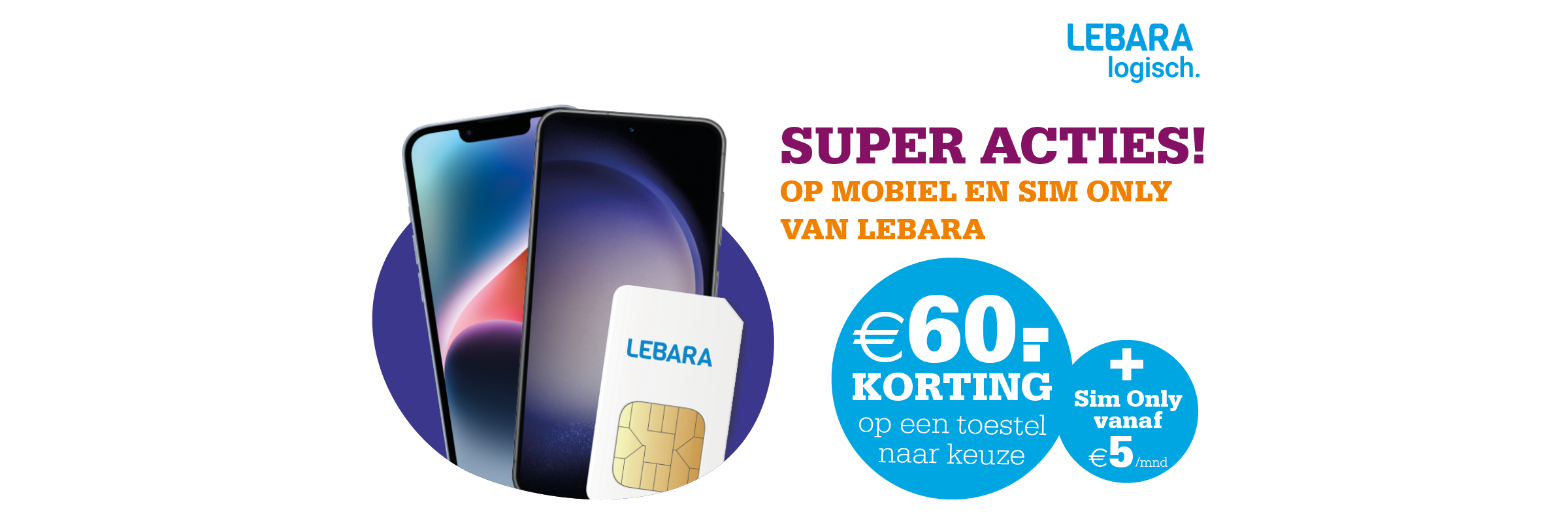 Lebara Mobiel Sim Only acties bij Telecombinatie | telecombinatie.nl