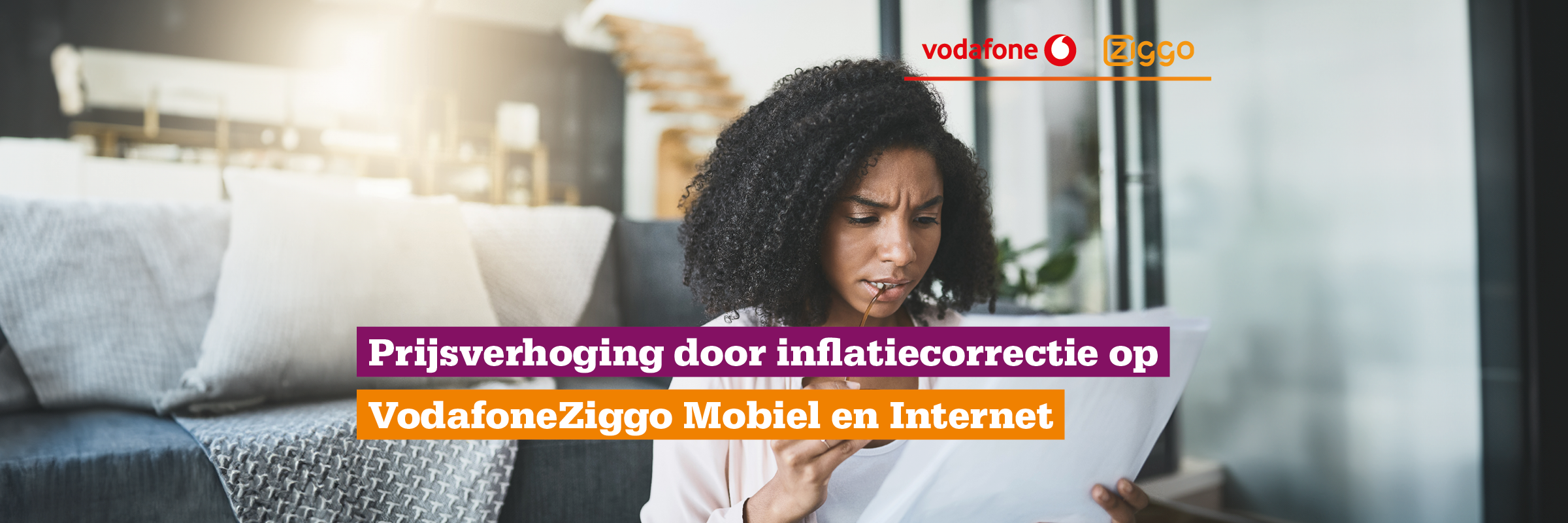 Vodafone en Ziggo snelheidsverhoging en prijsverhoging door inflatiecorrectie 2025 | Telecombinatie