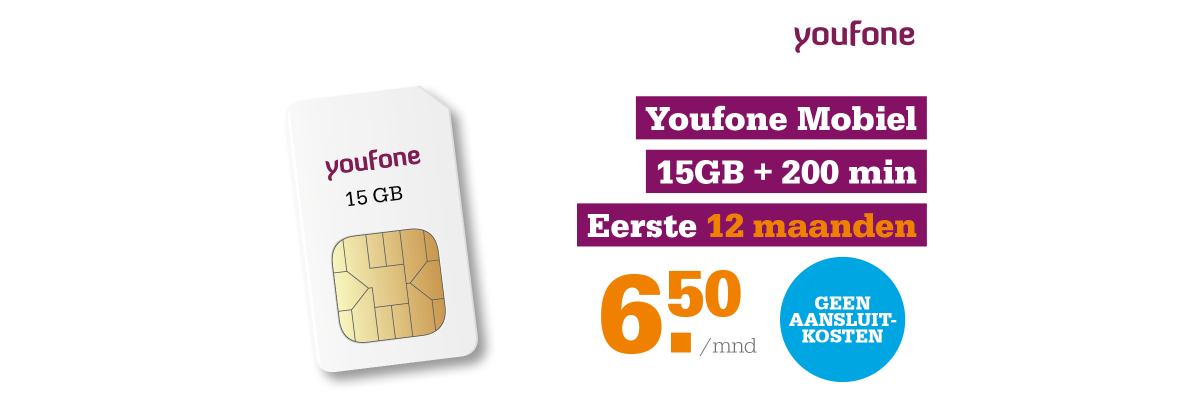 De beste Youfone Sim Only en Internet & TV aanbiedingen | Telecombinatie