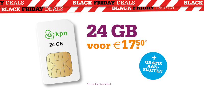 Black Friday KPN Snelpakkers extra voordeel op mobiel en Internet & TV ...